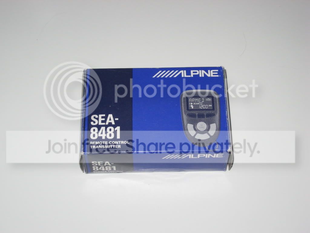 WTB: Alpine SEA-8481 or SEC-8448A alarm remotes (for SEA-8081 alarm ...